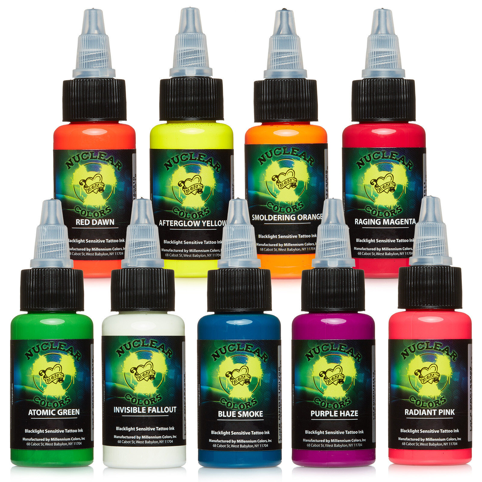 MOMs Millennium Nuclear UV Blacklight Tattoo Ink - 1/2 oz | eBay