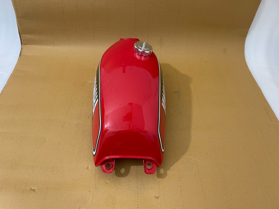 Yamaha DT175 DT 175 1977 -78 Steel Red Painted Fuel Petrol Gas Tank ...