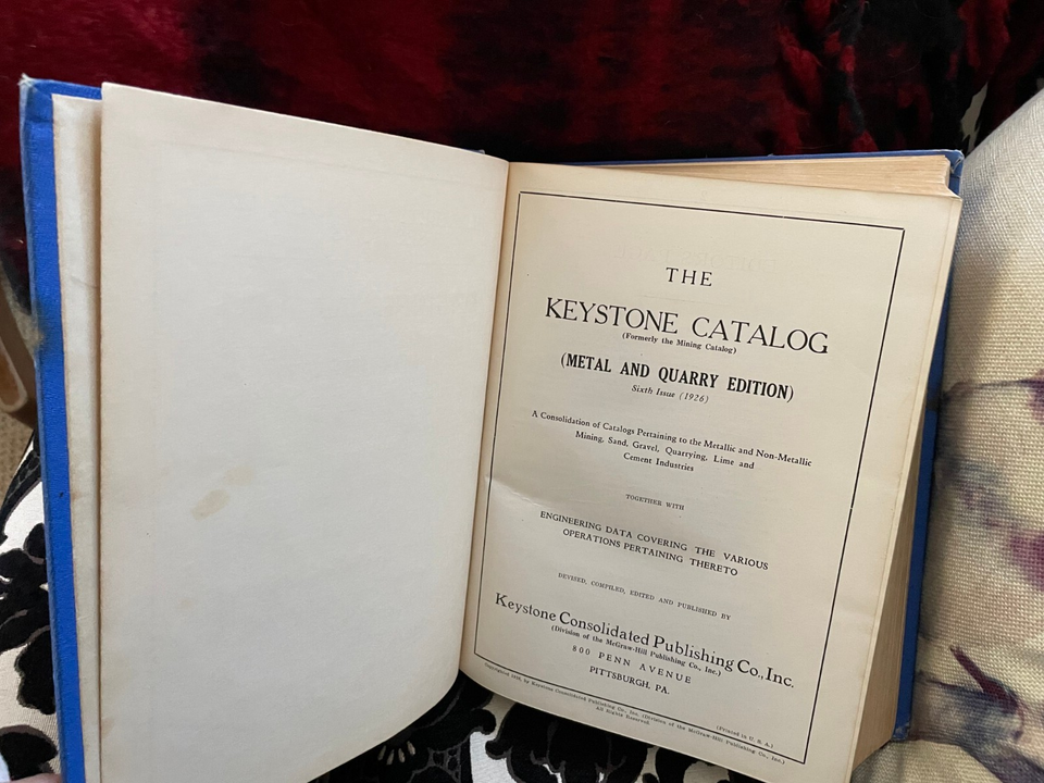 The Keystone Catalog 1926 Metal-Quarry Edition Mining Railroad Hoist ...