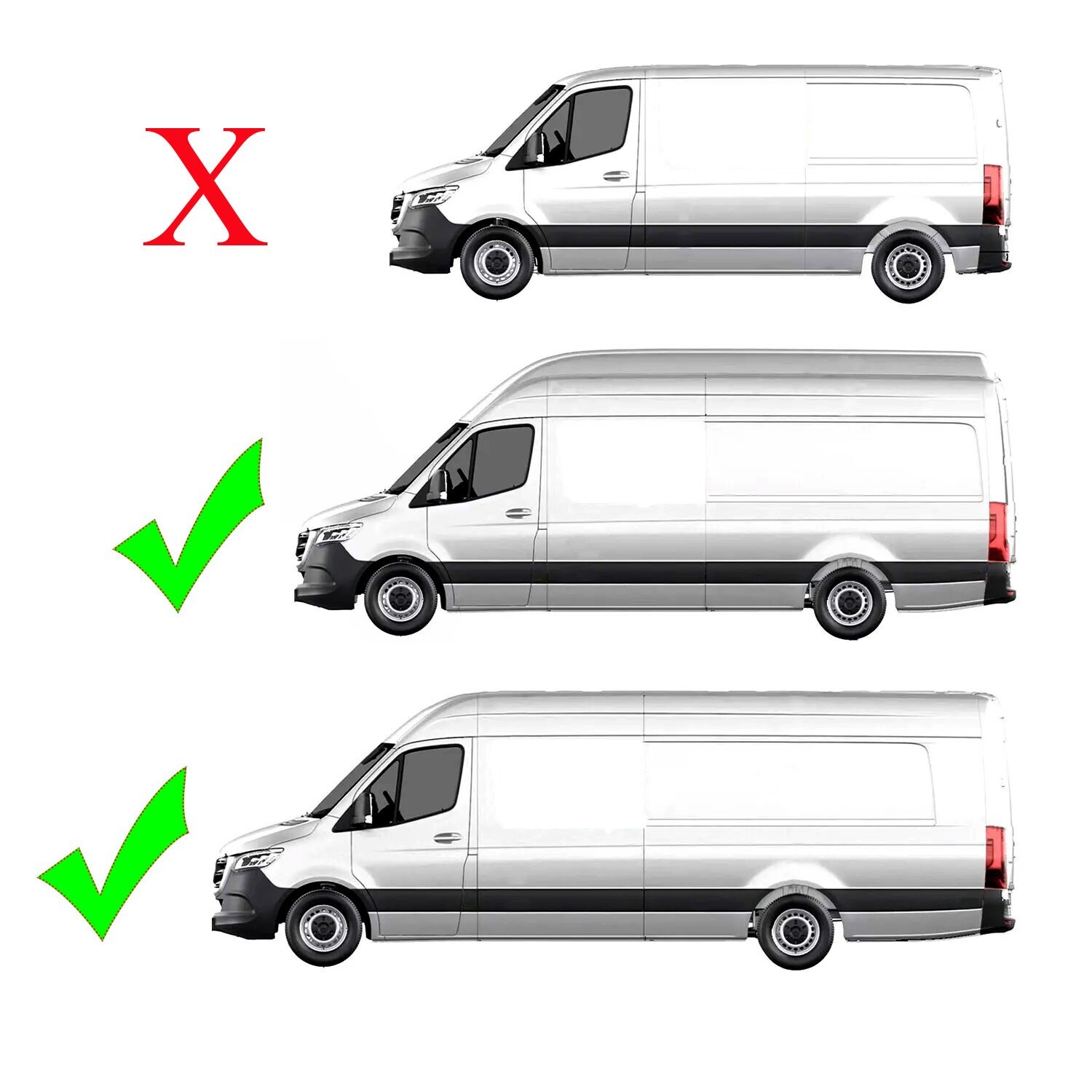 FOR MERCEDES SPRINTER W907 2019-2024 PASSENGER SIDE REAR TRIM MOLDING ...