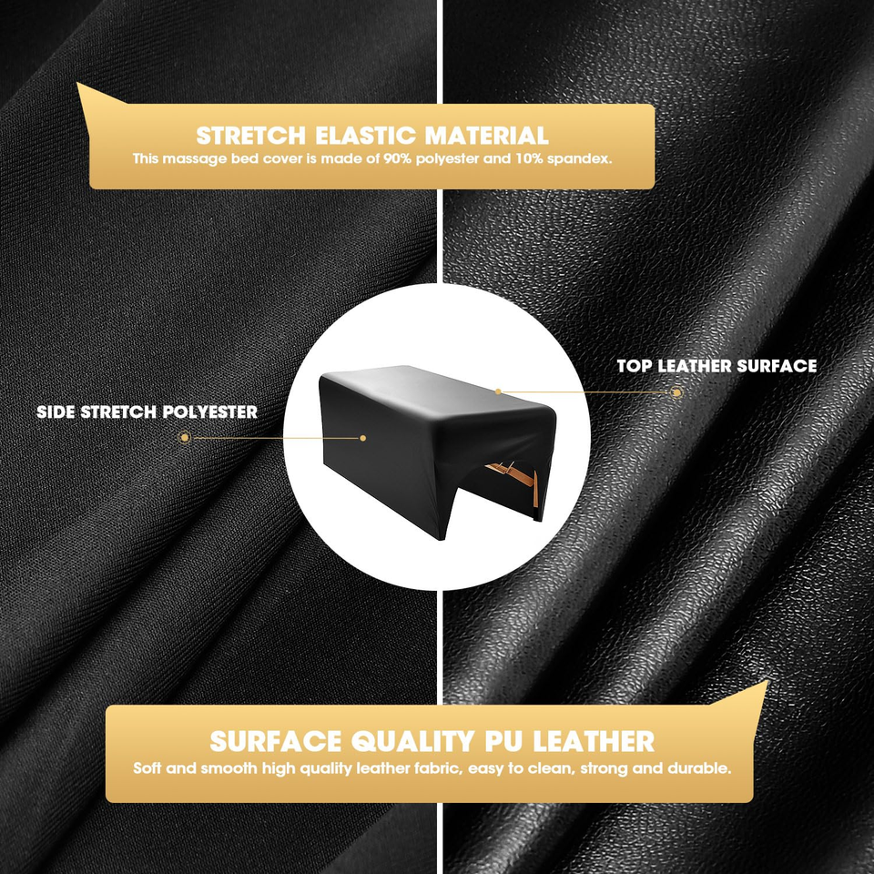 Onism Lash Bed Cover - Wipeable PU Leather Massage Table Cover ...