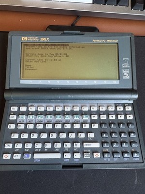 HP Hewlett Packard 200LX Palmtop PC 2MB Working | eBay