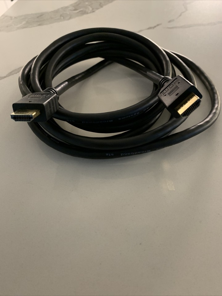 Hi-speed 10’ HDMI cable w/Ethernet E168141 AWM style 20276 gold plate ...