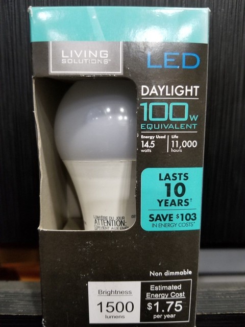 Living Solutions LED Daylight 100w Equivalent 14 5v 11 000 HRS Life for ...