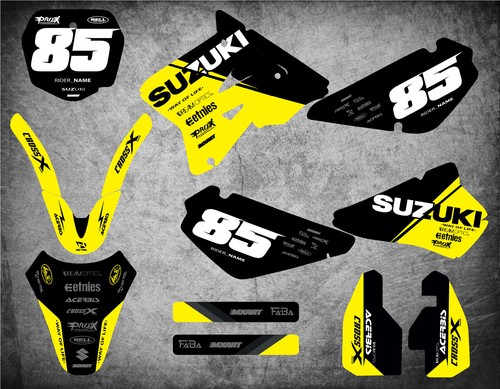 Custom graphics, full kit for Suzuki RM 85 - 2000 - 2021 BASE Style ...