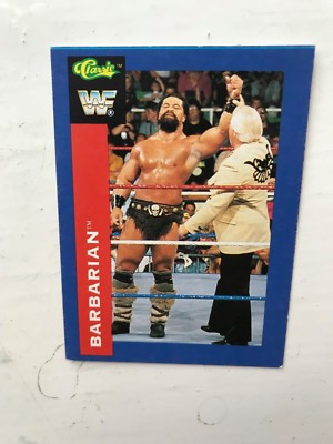 1991 WWF CLASSIC TRADING CARD SERIES - BARBARIAN #62 HASBRO WWE ...
