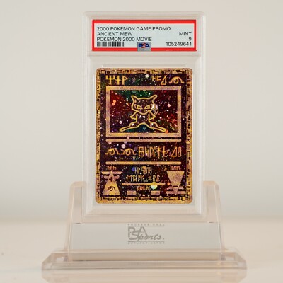 2000 Pokemon Ancient Mew PSA 9 MINT Pokémon Movie Game Promo Double ...