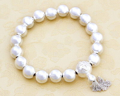 HIGH QUALITY KOREA BUDDHIST SILVER PRAYER 19 BEADS 10mm _ KOREAN PRAYER ...
