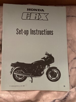 Honda CBX set up instructions | eBay Australia