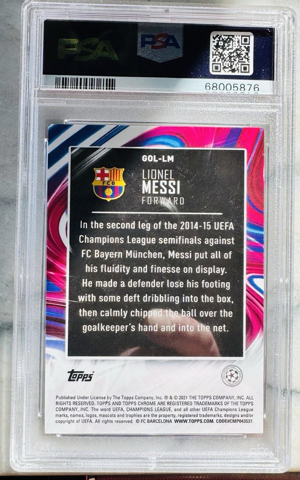 2020 Topps Chrome UCL #GOLLM LIONEL MESSI GOLAZO PSA 10 | eBay