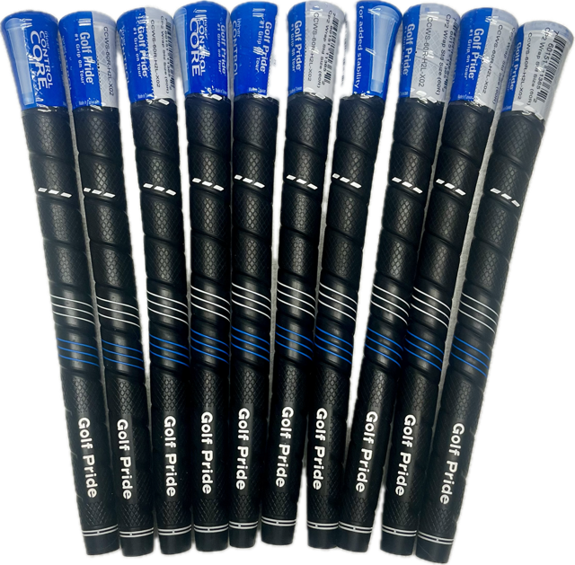 Golf Pride CP2 Wrap Standard Black/Blue Grip (10 Pack) | eBay