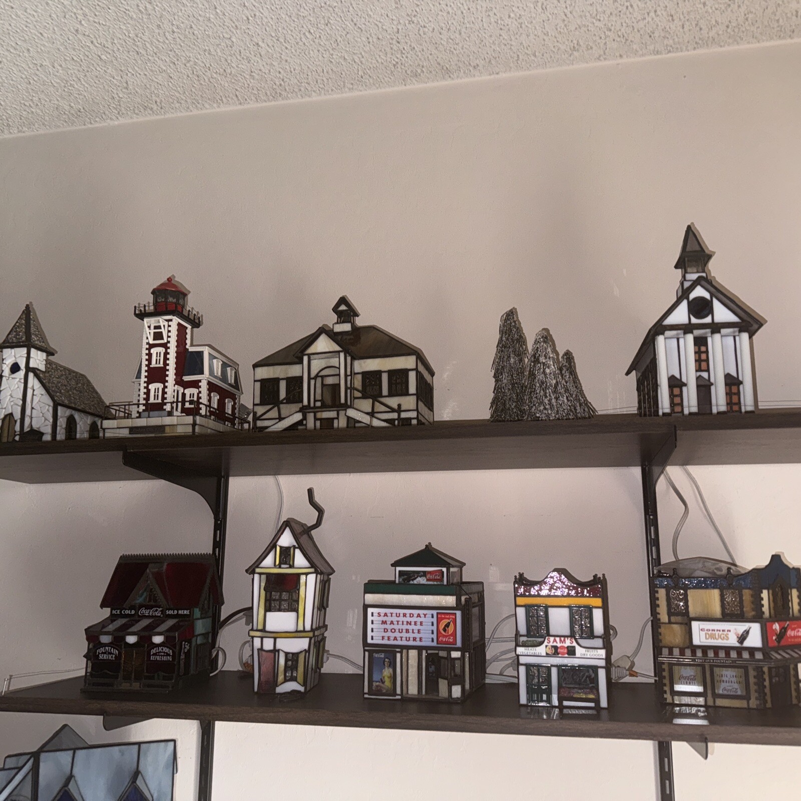 Lot Of 43 Forma Vitrum Stained Glass Houses With Boxes 1990s | eBay