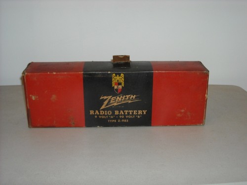 Vintage Zenith A/B Battery Radio Type Z-985 FOR DISPLAY ONLY | eBay