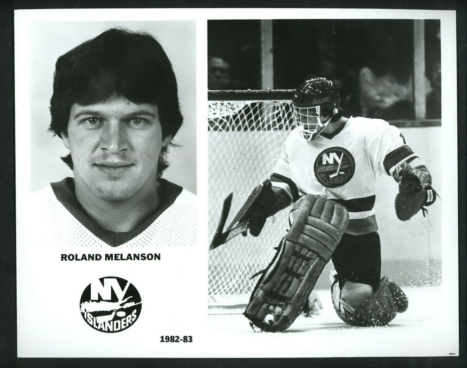 Roland Melanson New York Islanders team issued 1982 Press Photo | eBay
