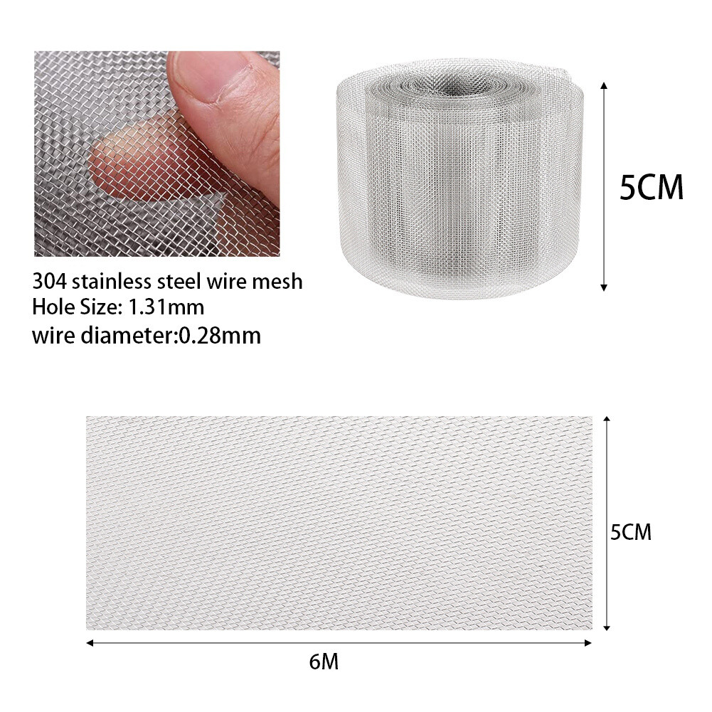 6M Rodent Proof Stainless Steel Rat Mesh Wire Metal Pest Control ...