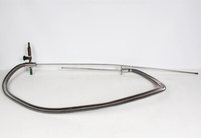 60" Cryogenic Flexible Liquid Helium Transfer Hose Line + Double ...