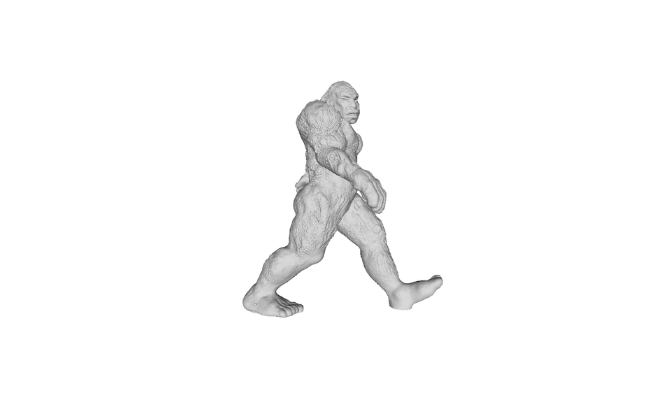 Printle Animal Bigfoot Sasquatch--Walking Cryptid Figure for Dioramas ...