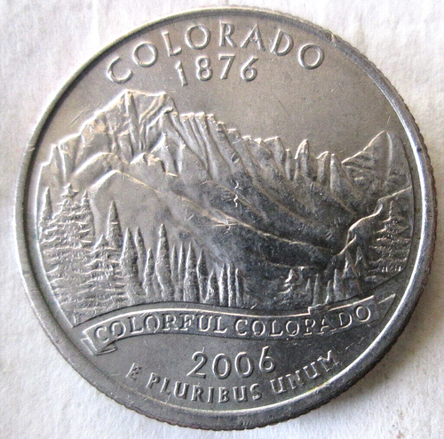 2008-P COLORADO REVERSE INTERIOR DIE BREAK ERROR AT BANNER, XF/AU ...