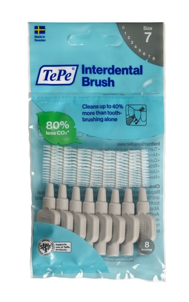 TePe Interdental Brush 8 Pack - Various Sizes & Quantity Upto 40% ...