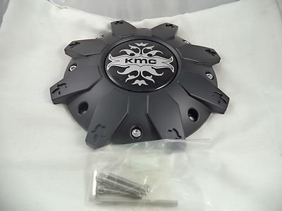 KMC Wheels Black Custom Wheel Center Cap Caps (1) # 372L228YB001 NEW ...
