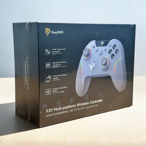 EasySMX - X20 Wireless Gaming Controller with RGB Backlit, 2-Stage Hall ...