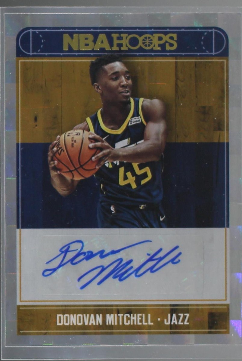 2017-18 Panini NBA Hoops - Rookie Autographs #RA-DML Donovan Mitchell ...