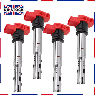 4X Ignition Coil Pack For Audi A4 A5 R8 & VW Golf GTI 2.0T FSI ...