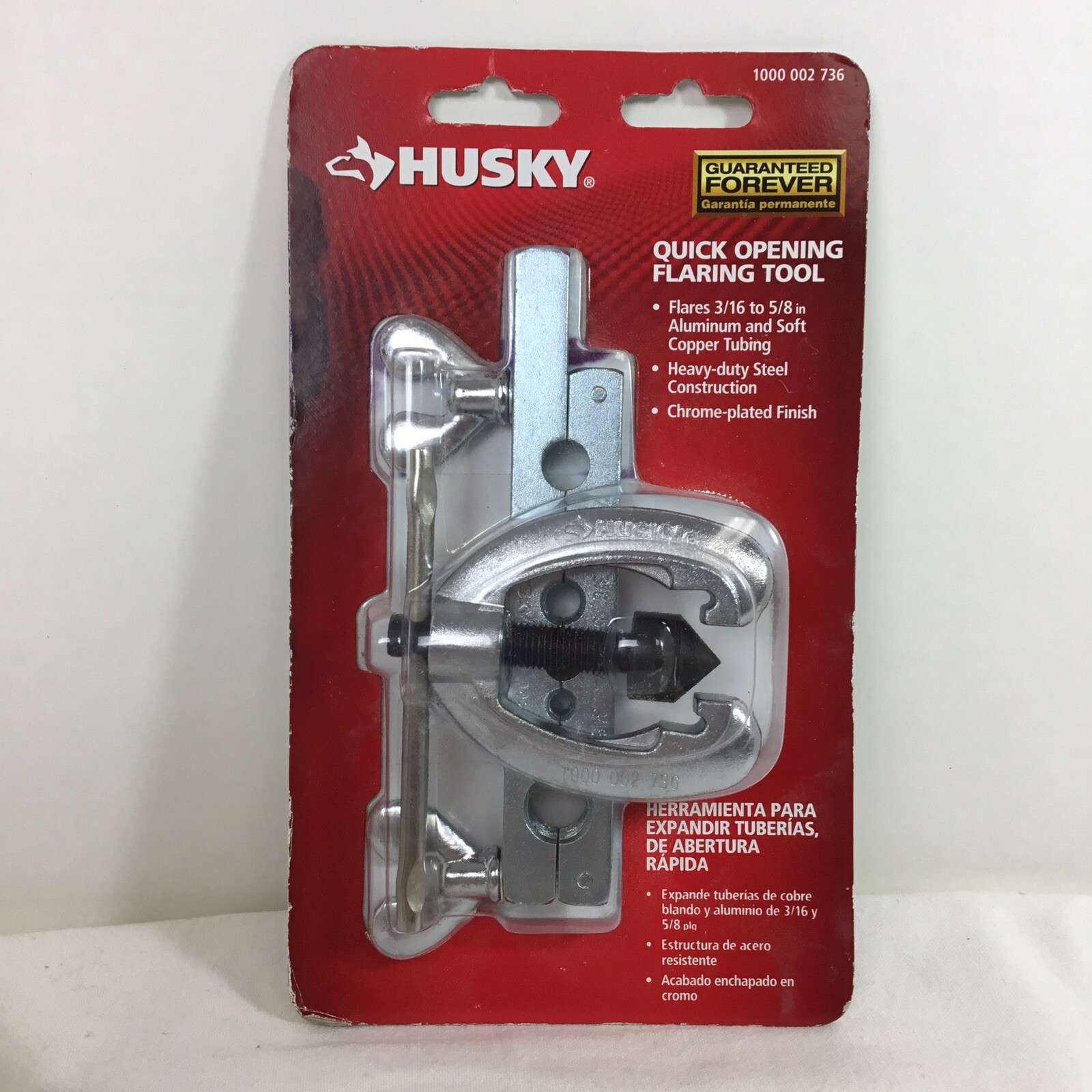 Husky Quick Opening Flaring Tool Heavy Duty Steel Construction 3/16 in ...