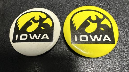 Lot Of 2 Vintage Iowa Hawkeyes Pins Buttons Pinbacks 1988 1.75” | eBay