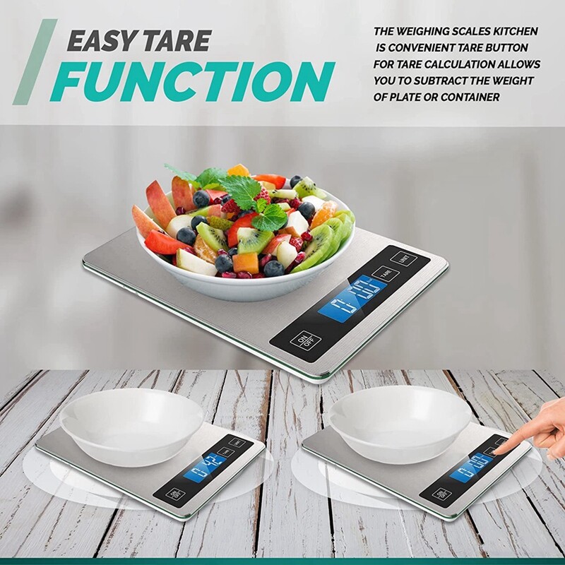 Digital Kitchen Scales - Weigh Food & Liquids Home - for Cooking Baking ...