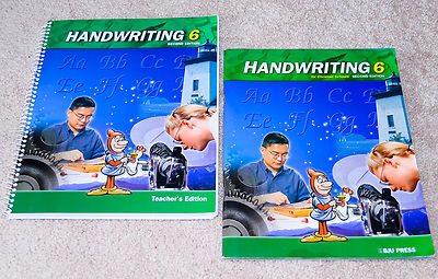 BJU Bob Jones 6th grade HANDWRITING 6 SET Student Workbook Teacher ...