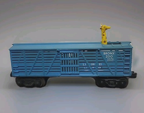 Lionel Bronx Zoo Operating Giraffe Car Blue 3376 Box Car Working 9 in ...