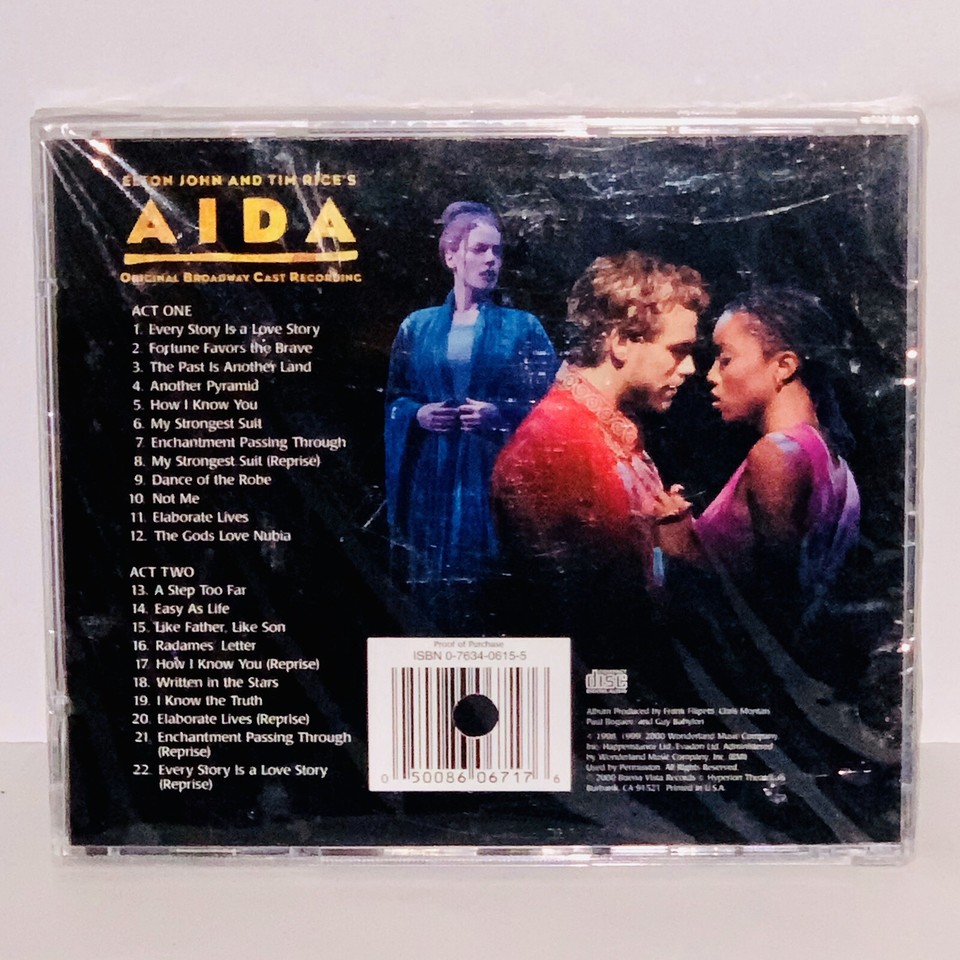 New & Factory Sealed (shrink wrapped) Aida Original Broadway Cast ...