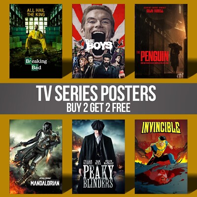 All Time Great TV Series Posters Classic Retro Wall Art Picture Poster ...