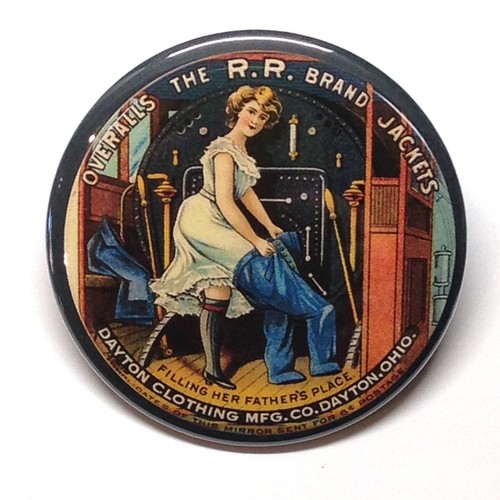 Overalls The RR Brand Dayton OH Clothing Advertising Pocket Mirror | eBay