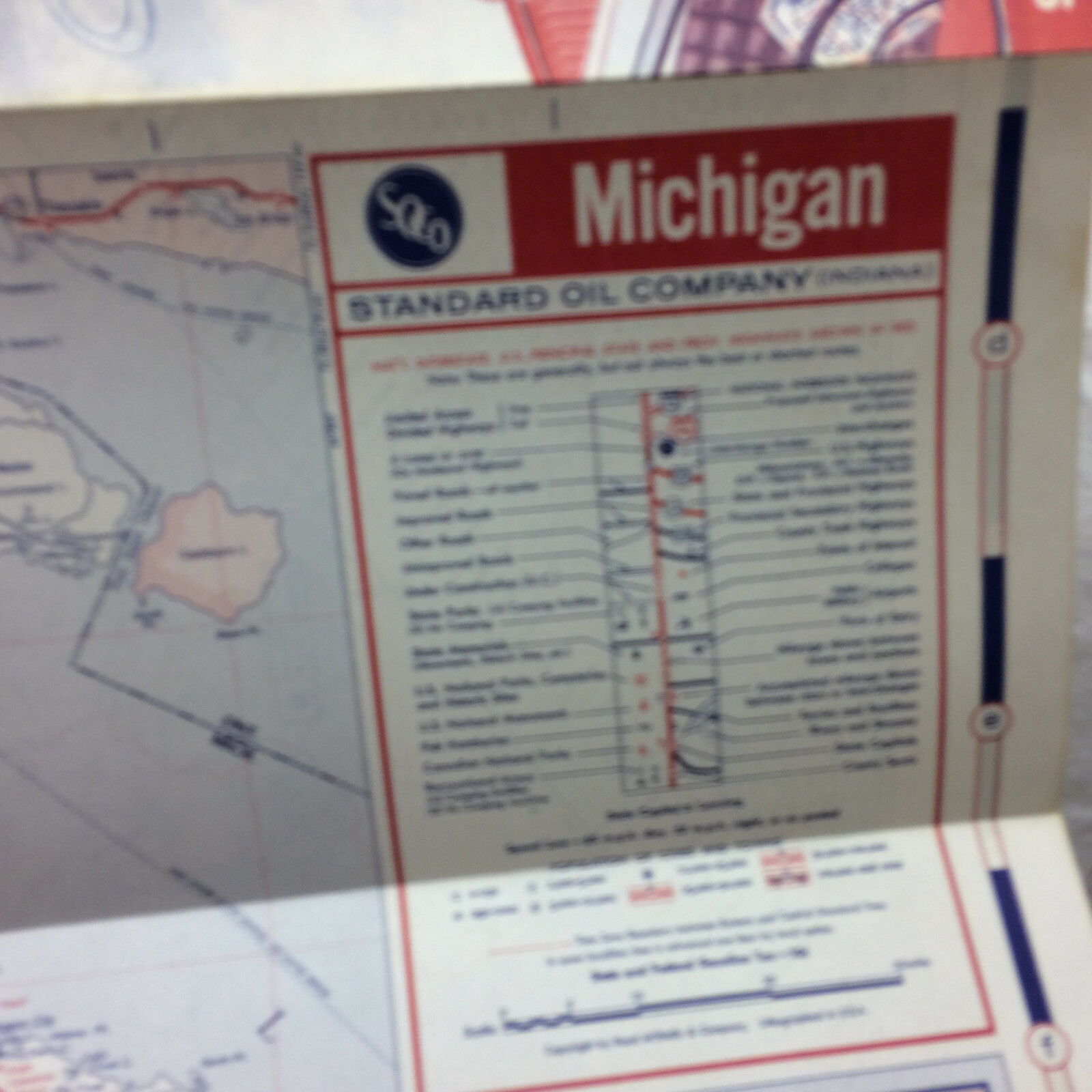 2 Vintage Michigan Maps Standard Oil Company | eBay