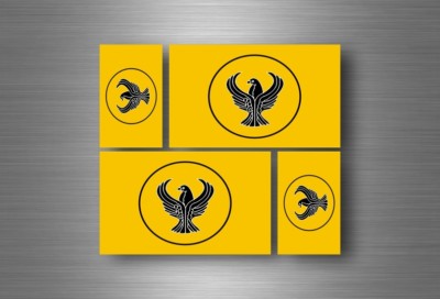 4x sticker flag car bumper vinyl adhesive greek pontic pontian republic ...