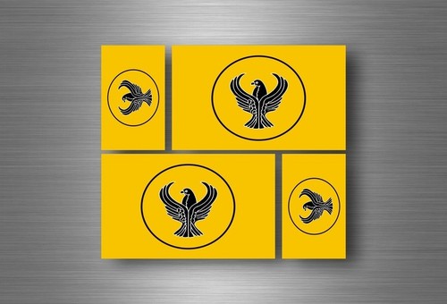 4x sticker flag car bumper vinyl adhesive greek pontic pontian republic ...