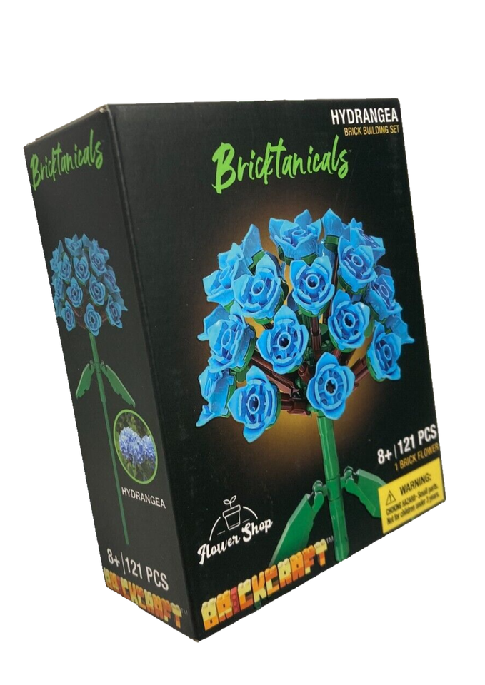 Bricktanicals Hydrangea and Bluebonnet Brick Building Sets Brickcraft ...