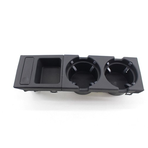 For BMW E46 Black Front Center Console Drink Cup Coin Holder ...