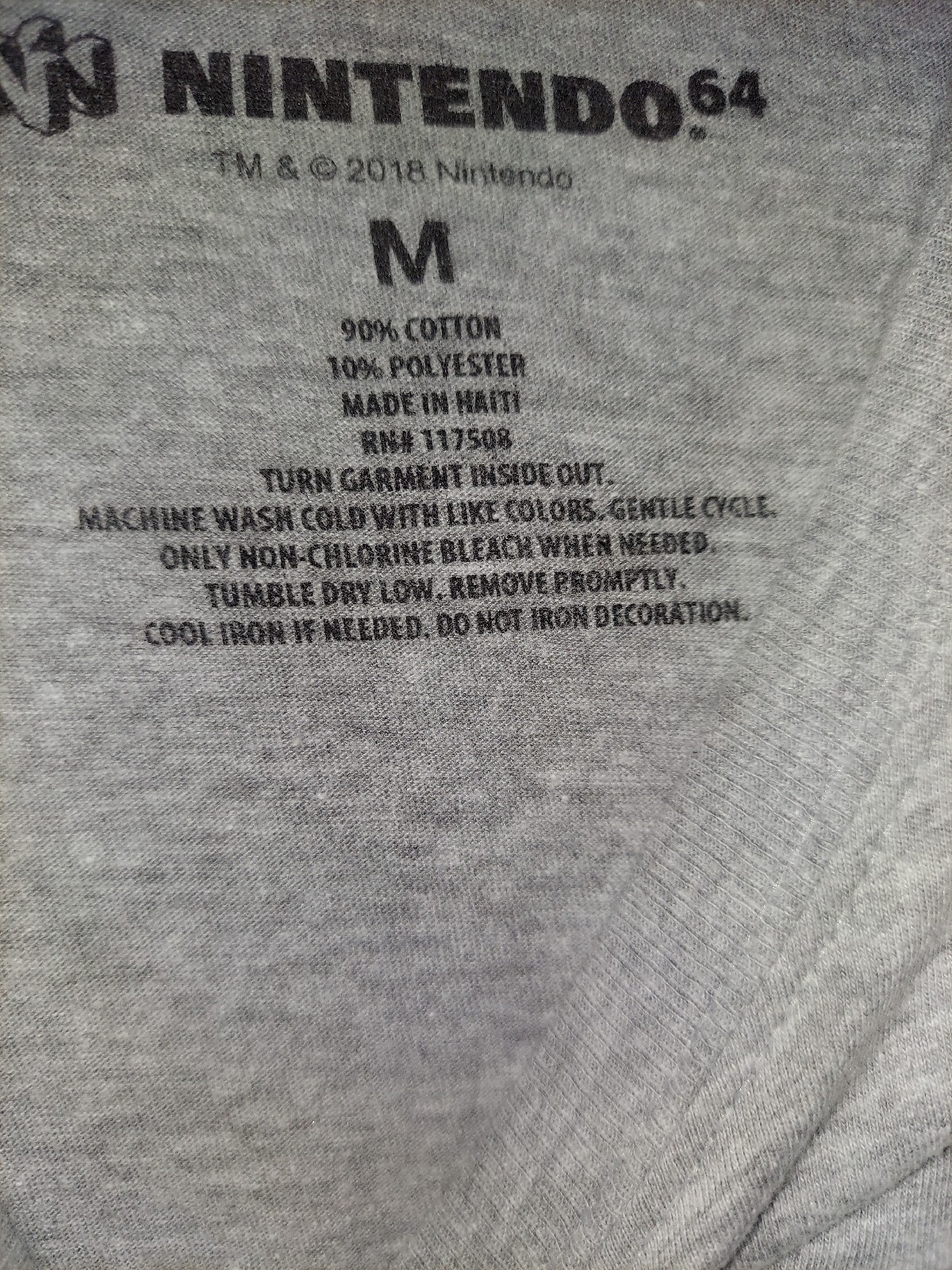 Nintendo 64 Graphic Print T-shirt Size Medium - Gem