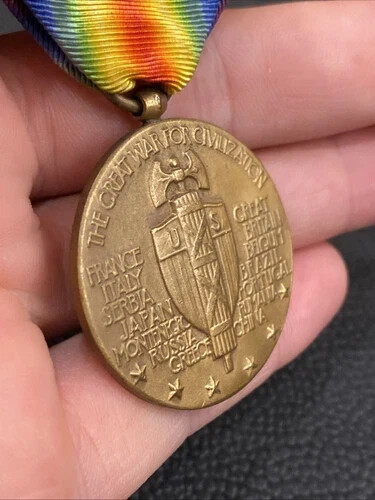 WW1 Allied Campaign US Victory Medal Great War For Civilization WWI ...