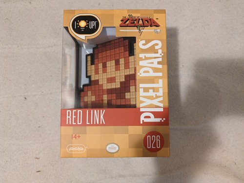 PDP Pixel Pals Nintendo Legend Of Zelda 8 Bit Red Link Figure Brand New ...