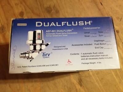 AMTC AEF-801 DUALFLUSH Automatic Flush Valve Retrofit Kit for Urinals ...