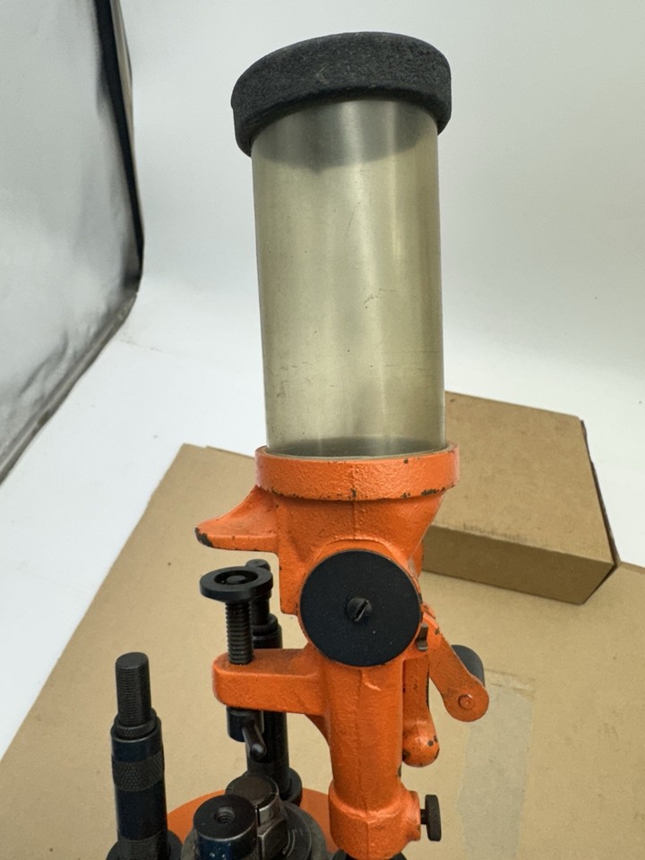 Lyman Tru-Line Jr Turret Reloading Press 4-Hole With 55 Ideal Powder ...