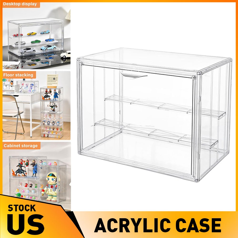Figurine Display Box Clear Stand Toy Figure Cases Collection Acrylic | eBay