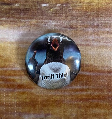 Tariff This Angry Penguin Made in Canada Pin Button Fight Against ...