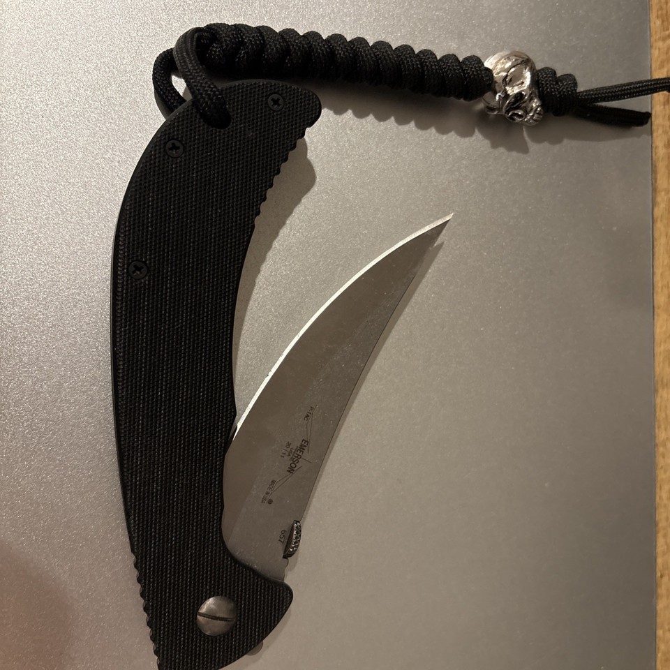 Emerson Knives Persian Tactical (2016) Folding Knife Black G10 154CM | eBay