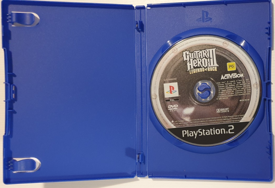 GUITAR HERO 3 III: Legends of Rock Game for Sony PlayStation PS2, PAL ...
