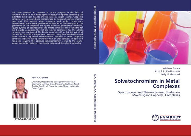 Solvatochromism in Metal Complexes von Adel A. A. Emara (2014 ...